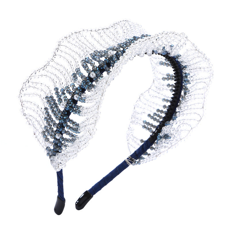 Crystal Bead Wave Headband L4209 – Ole