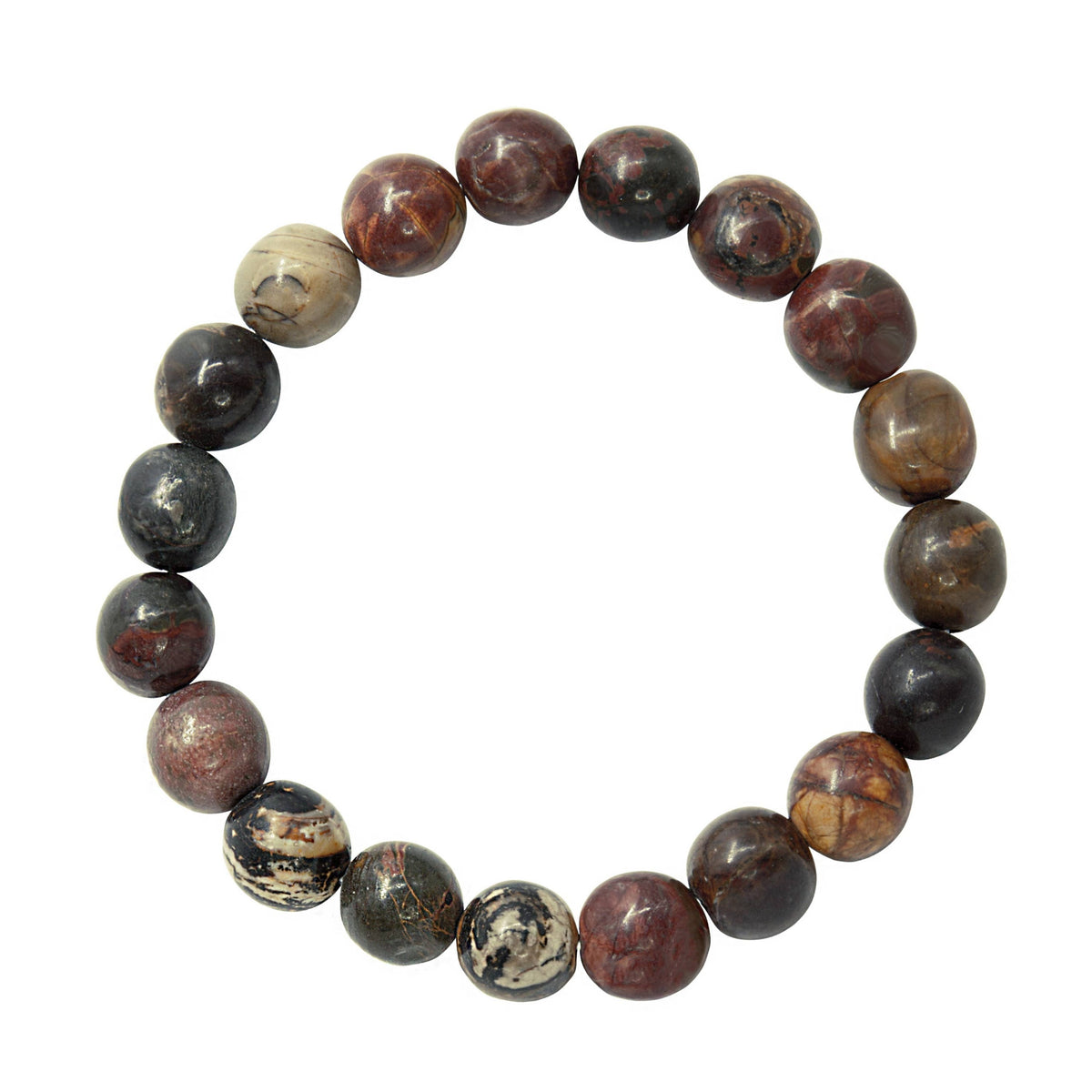 Red Turquoise Stone Stretch Bracelet B2027-10MM – Ole