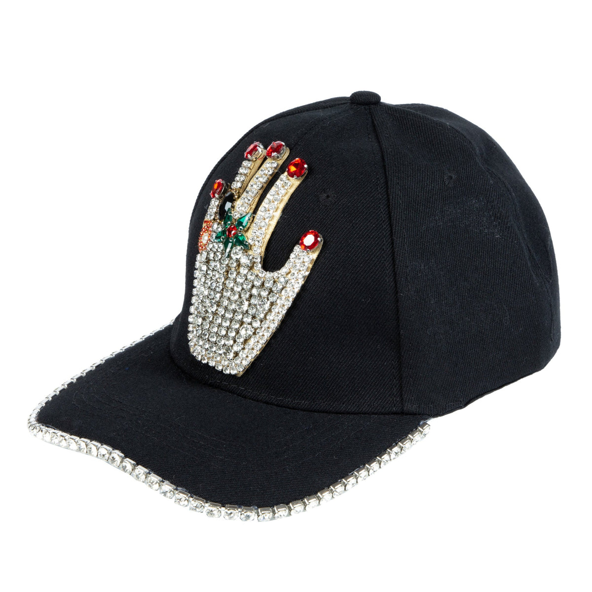 Palm Rhinestone Baseball Cap C0759 – Ole