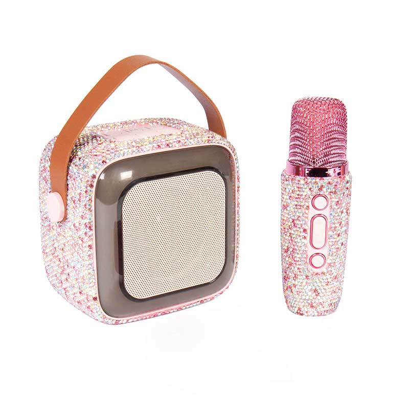 Ceramic Rhinestone Portable Speaker Microphone Set CR0114 – Ole