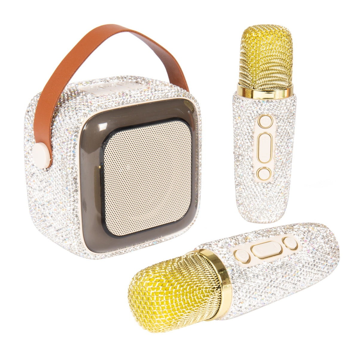 Ceramic Rhinestone Portable Speaker Microphone Set CR0061 – Ole