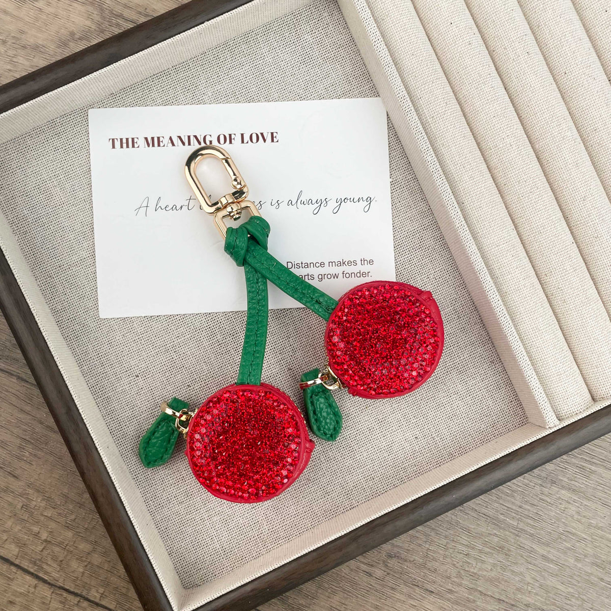 Cherry Rhinestone Keychain CR0110 – Ole