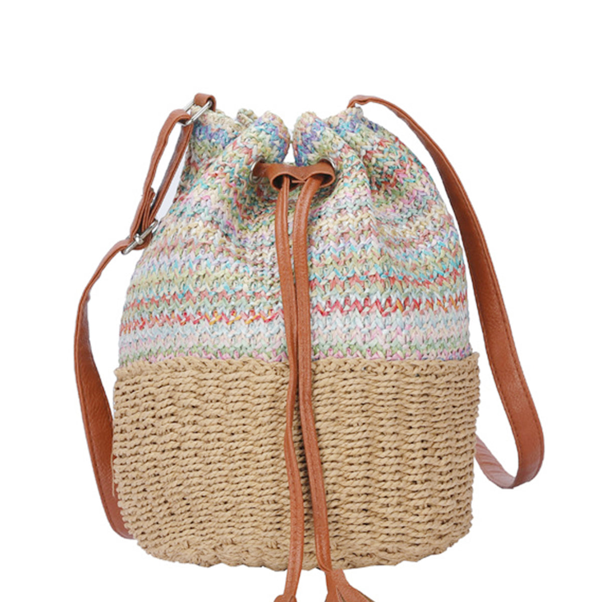 Tassel Straw Bucket Bag HB1813 – Ole