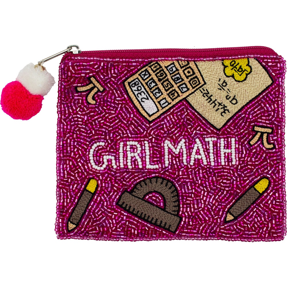 Girl Math Beaded Coin Pouch LAC-CP-1475 – Ole