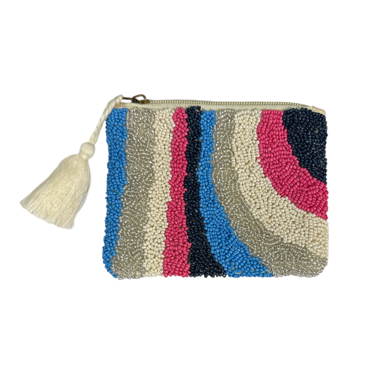 Blue Mosaic Beaded Coin Purse SOHO0009 – Ole