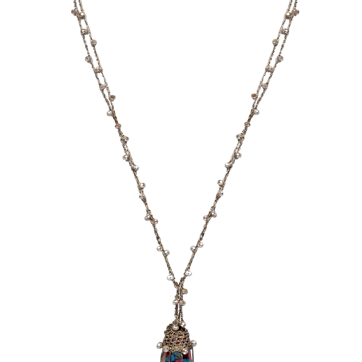 Special Glass Pendant Crystal Necklaces N2946 – Ole
