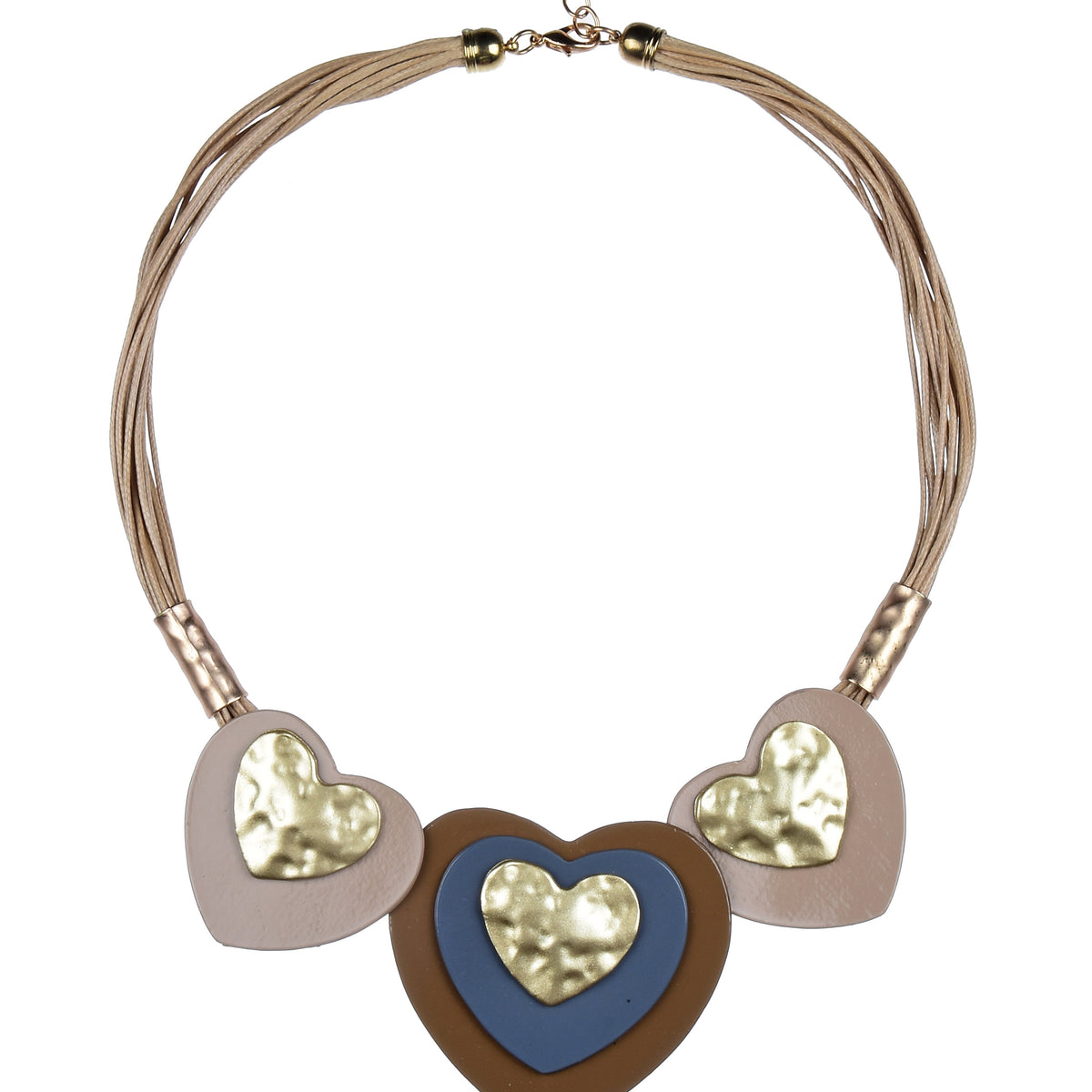 Fashion Women Brown Heart Shaped Collar Necklace N3091 – Ole