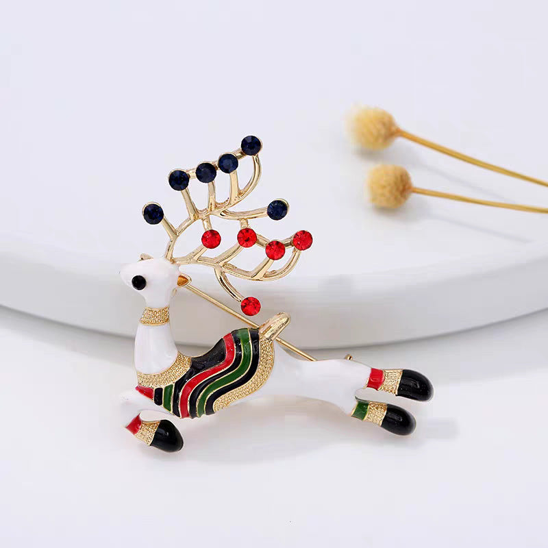 Multicolor Reindeer Brooch PA5585 – Ole