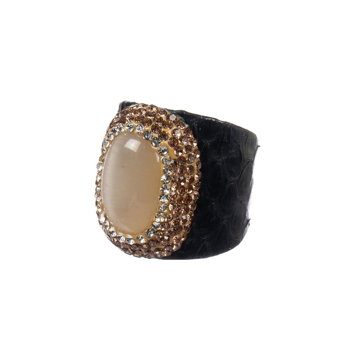 Cymophane Rhinestone Leather Rings R2797 – Ole