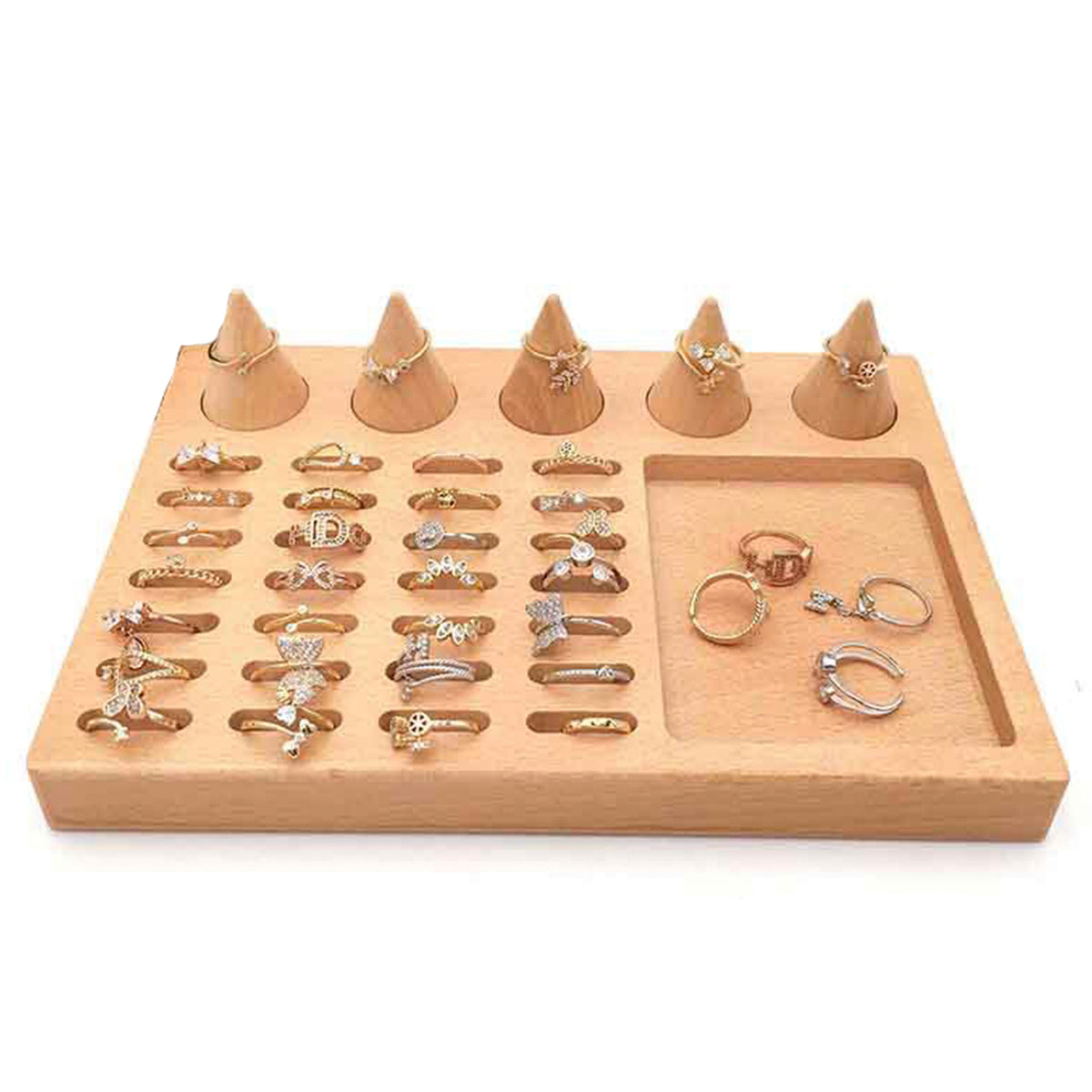 Jewelry Accessories Beech Display Tray W1651 – Ole