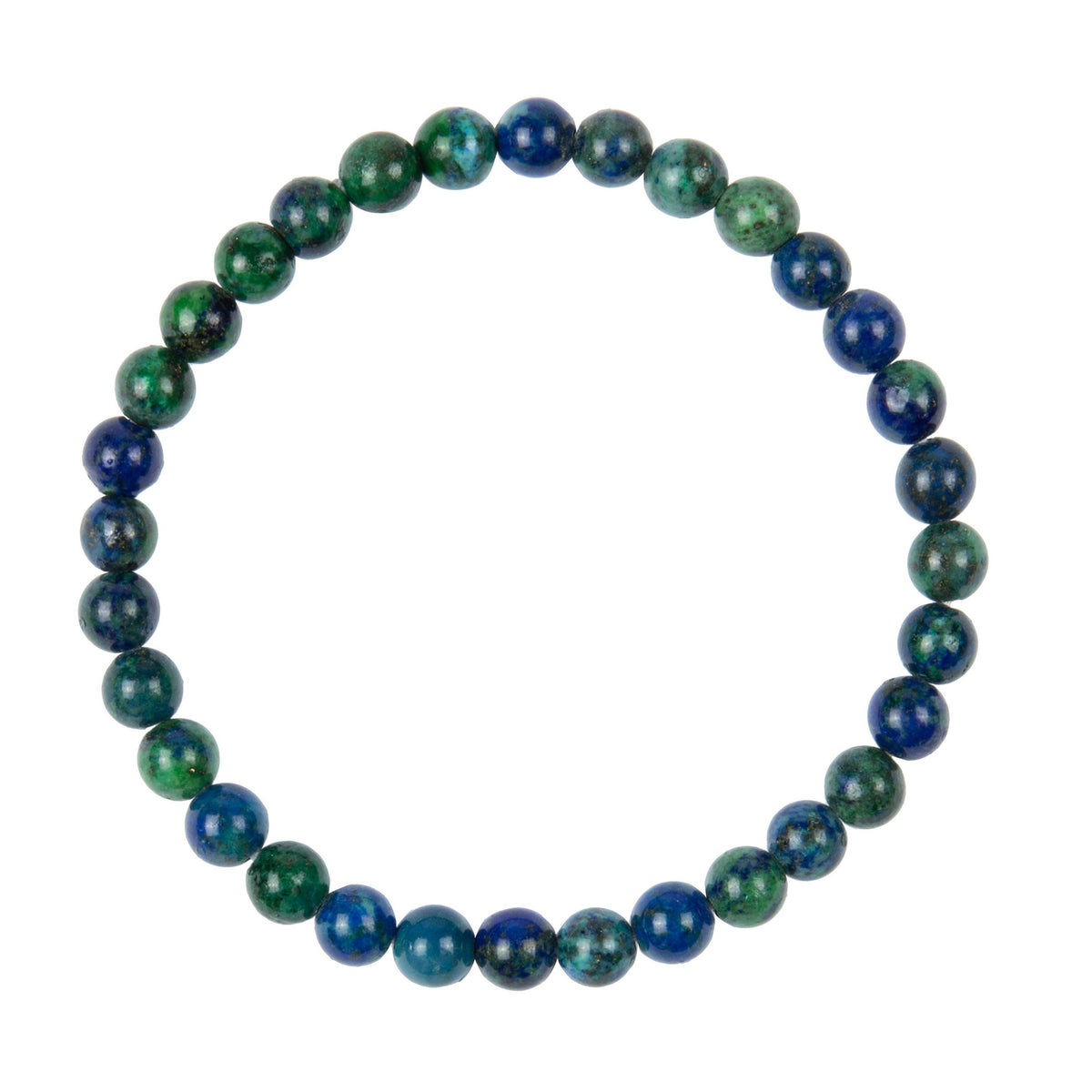 Azurite Stone Stretch Bracelet B2972-6MM – Ole
