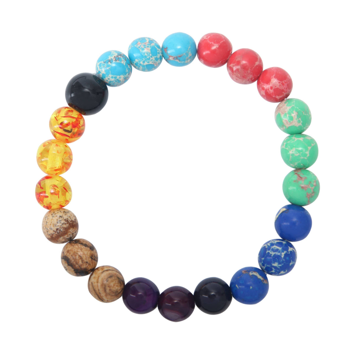 Multi Emperor Stone Strech Braclets B2079 – Ole